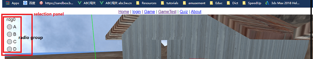 How to align radio buttons horizontally on a selection panel ...