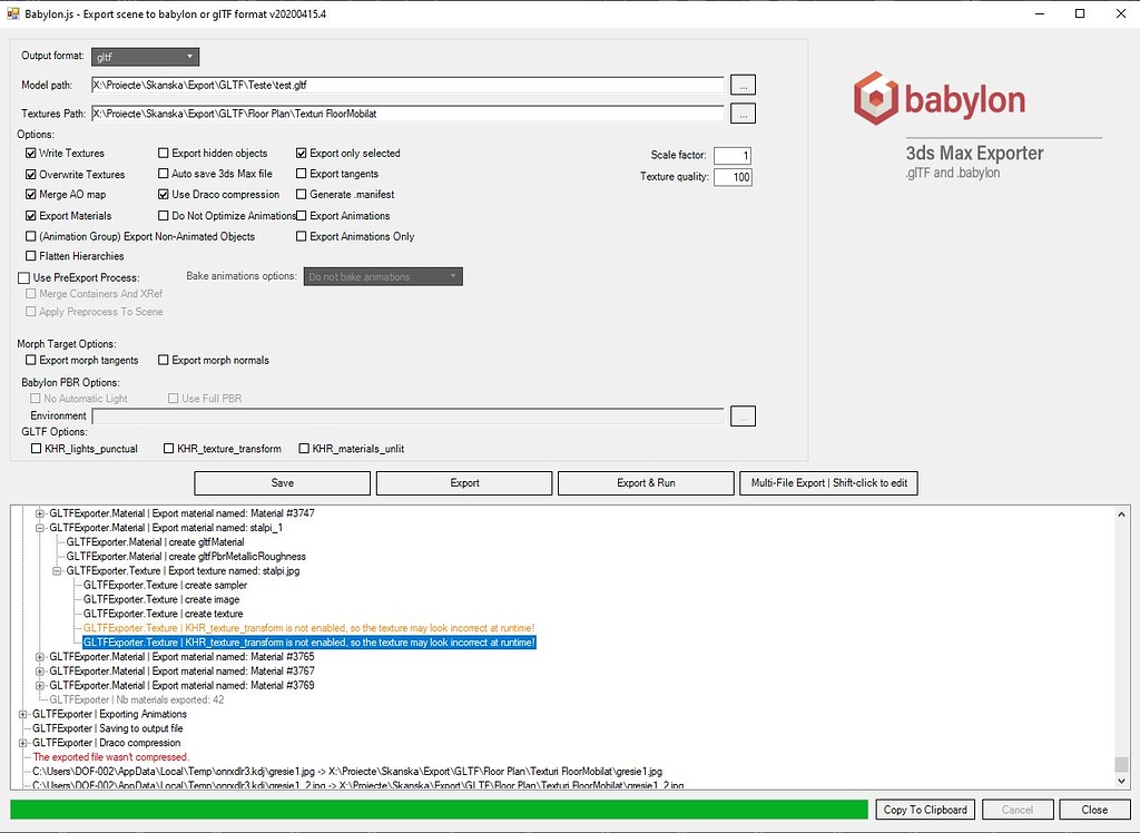3d Max. Draco compression issue - Questions - Babylon.js
