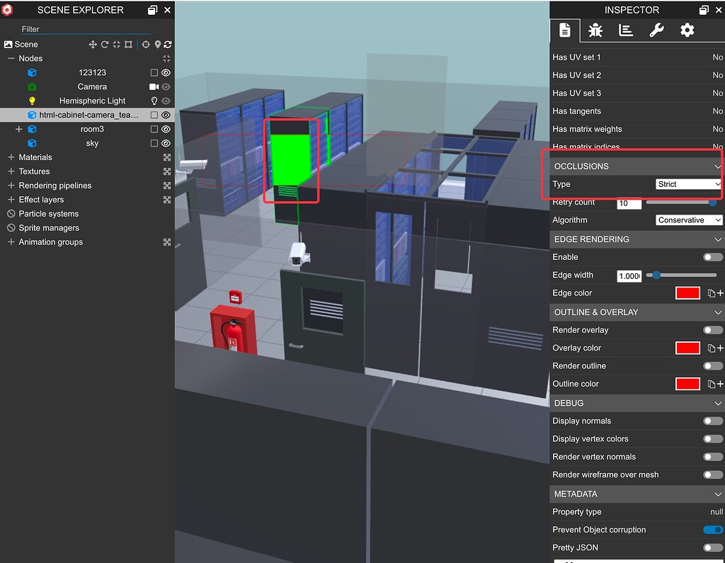 If a transparent mesh is set with occlusion queries, overlapping with Highlighter objects will ...