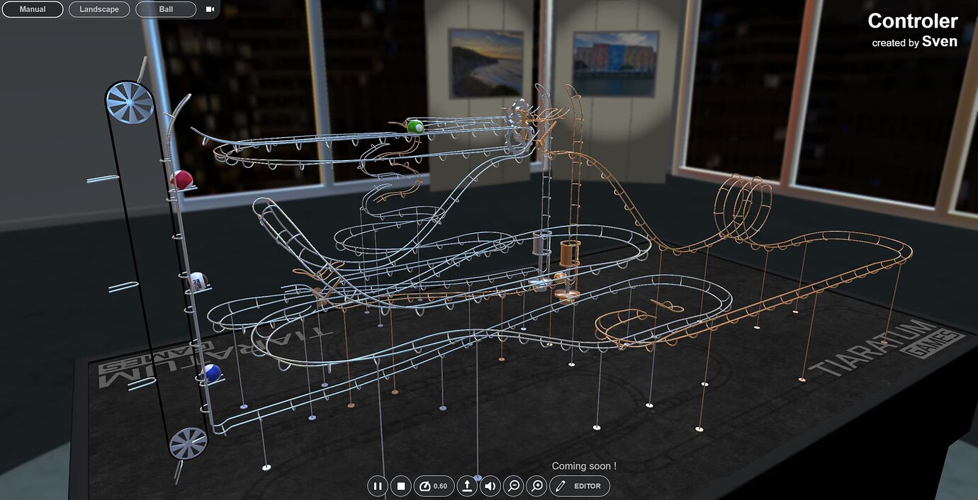 Marble Run Simulator 2024 - Demos and projects - Babylon.js