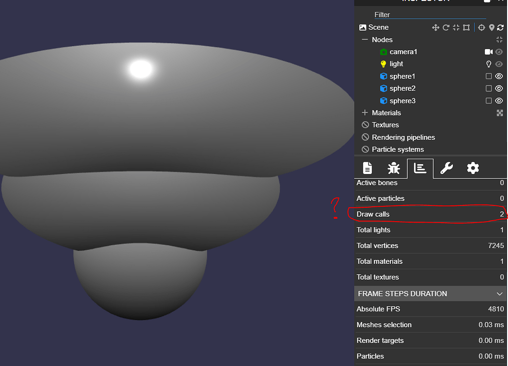 Scaling InstancedMesh extra draw call bug? - Bugs - Babylon.js