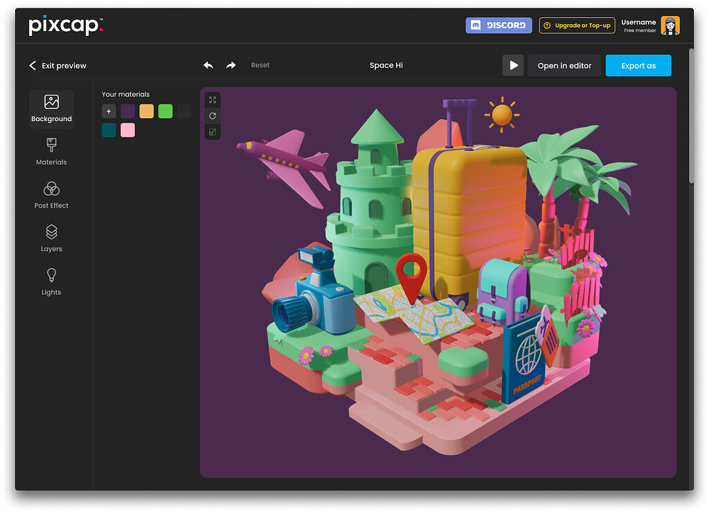 PixCap 3D Editor - Animations, Scenes, lots of free Models - Demos and ...