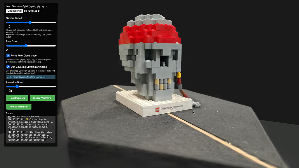 Animated Gaussian Splat! - Demos and projects - Babylon.js