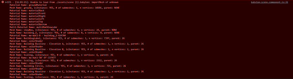 Error while importing a Error while importing a