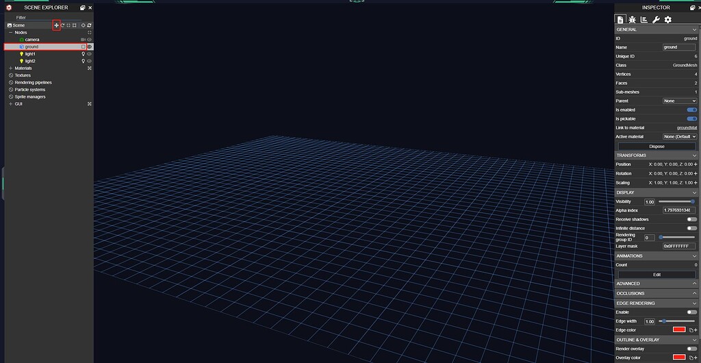 Scene debugLayer position, rotation, scaling mode not work - Questions - Babylon.js