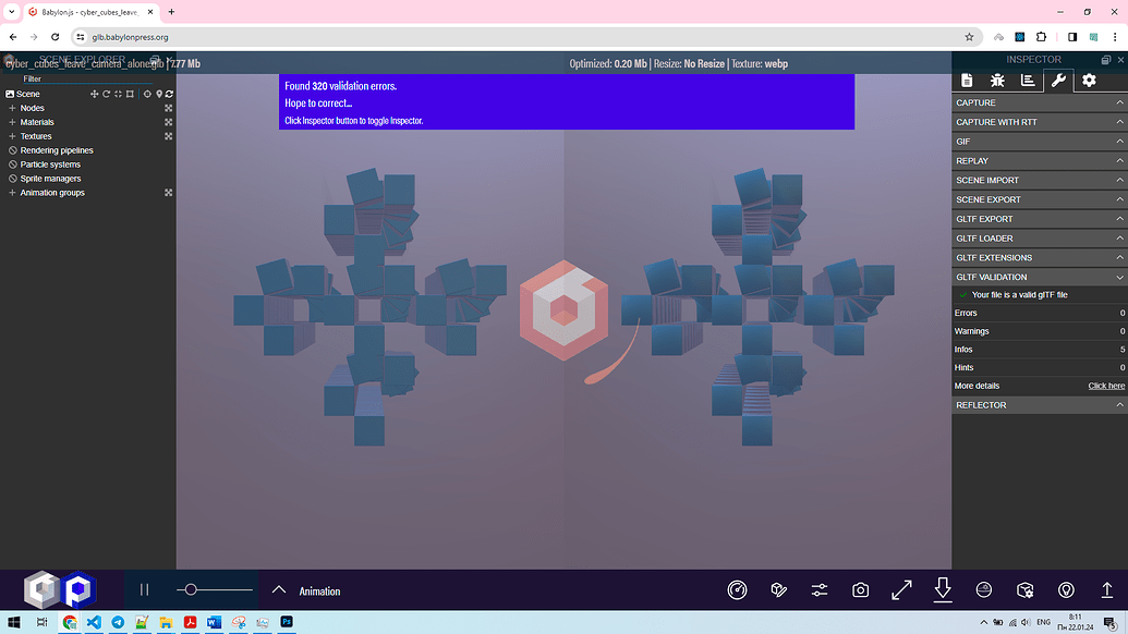 GLB Optimizer for Geometry and Texture Conversion (WEBP and KTX2) - Demos and projects - Babylon.js