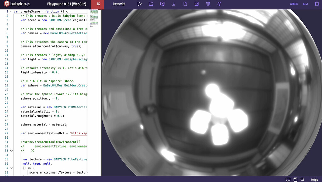 Noticeable Difference in Environment Texture After Clicking in Inspector - Bugs - Babylon.js