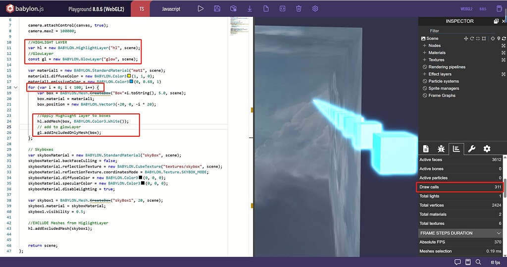 Draw call control of Layer - Questions - Babylon.js