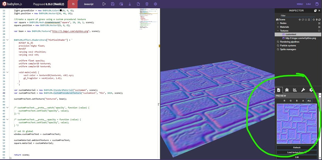 How to make the render result type of customproceduretexture float? - Questions - Babylon.js