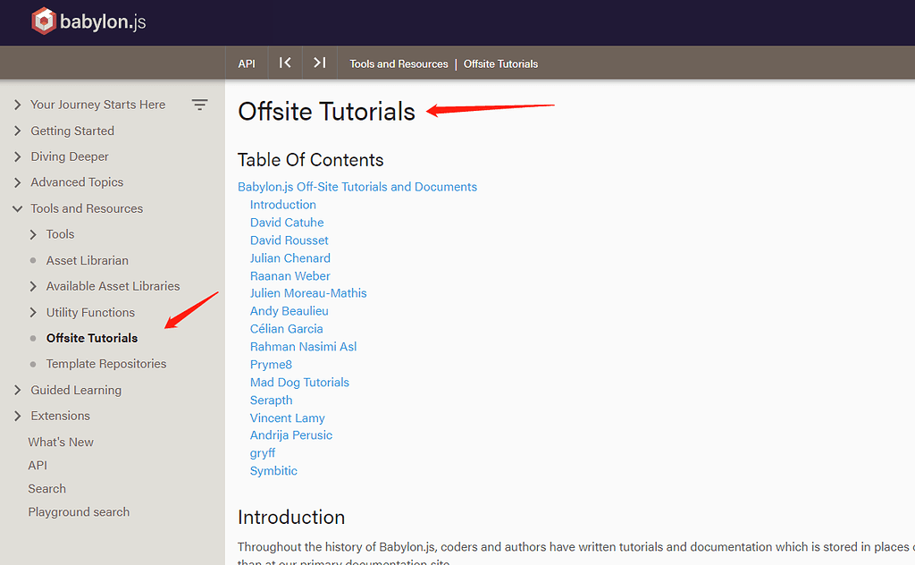 Some tutorials cannot be opened - Tutorials and tips - Babylon.js