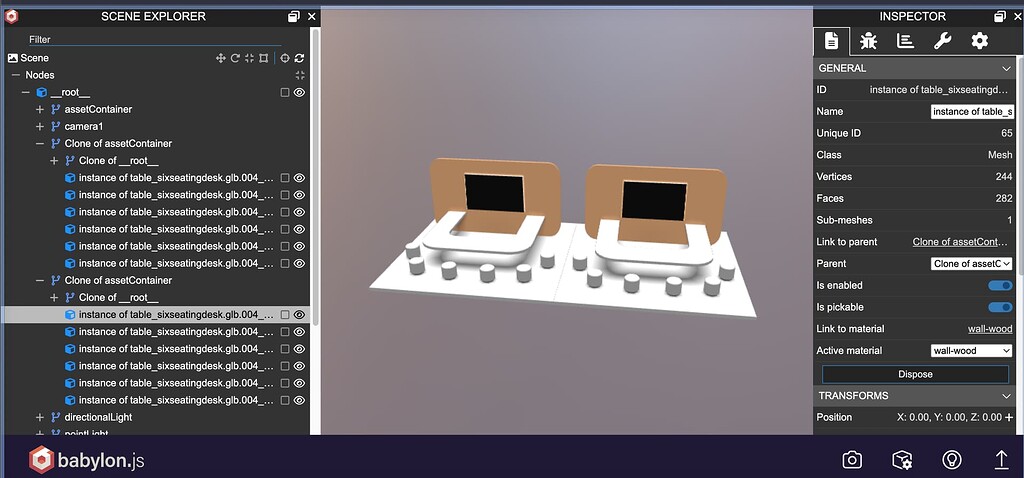 How to get instances exported when instantiating hierarchy from assetContainer? - Questions ...