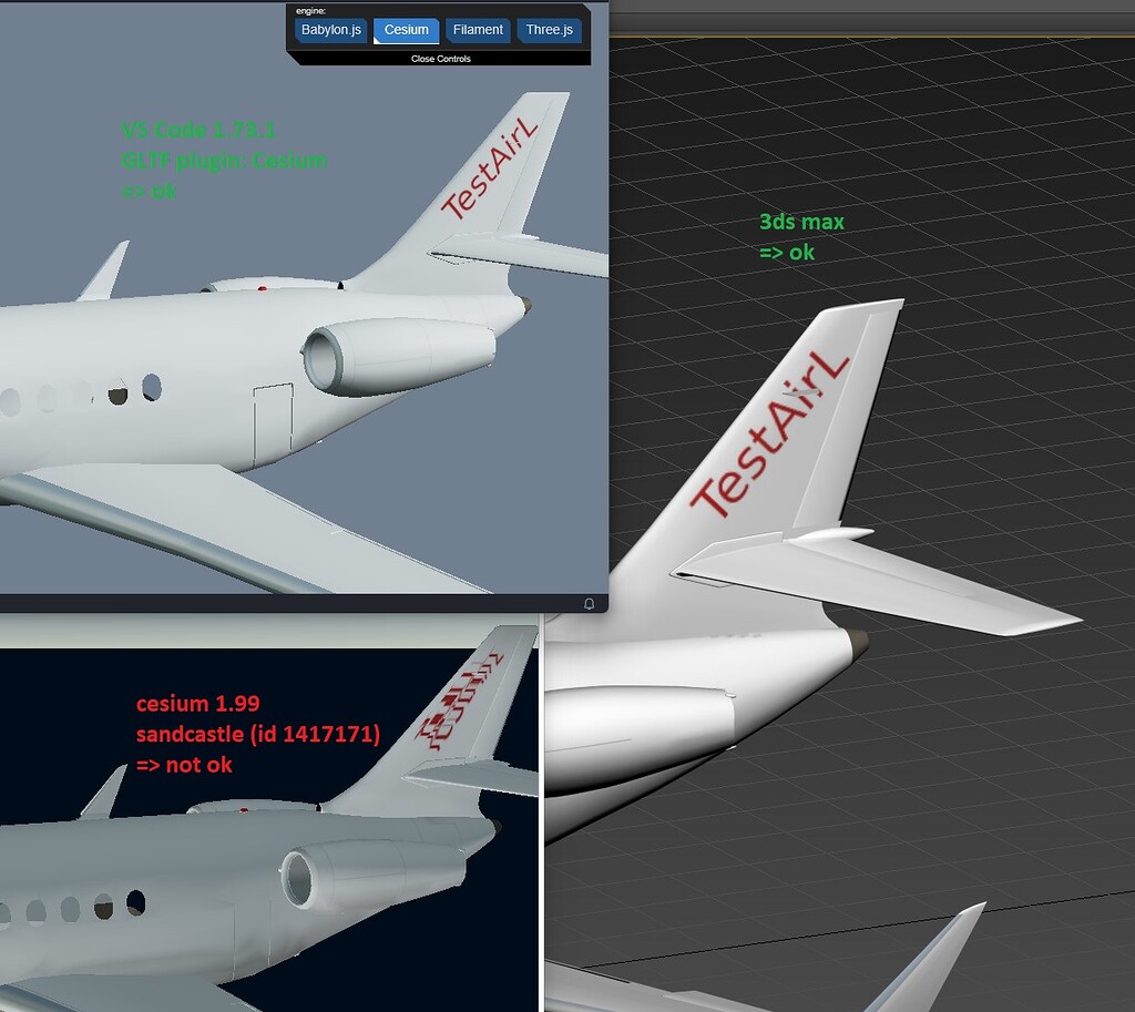 [3ds max][gltf] model:issue with distorted texture - Questions - Babylon.js