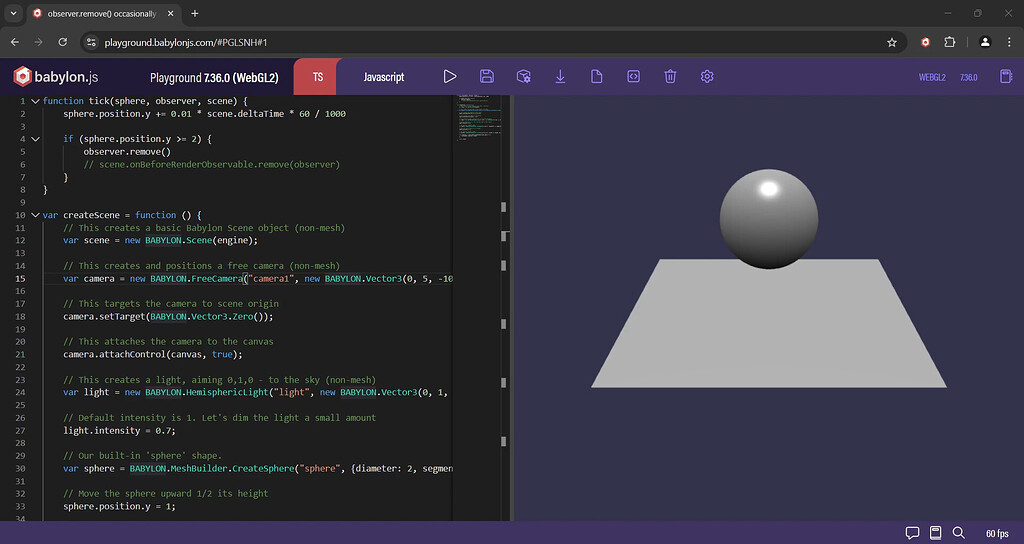 Observer.remove() does not work consistently - Bugs - Babylon.js