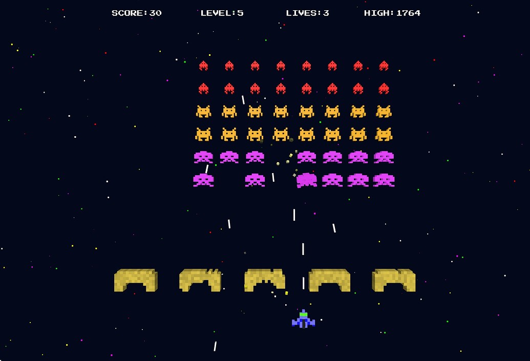 Space Invaders in 3D built with BabylonJS - Demos and projects - Babylon.js
