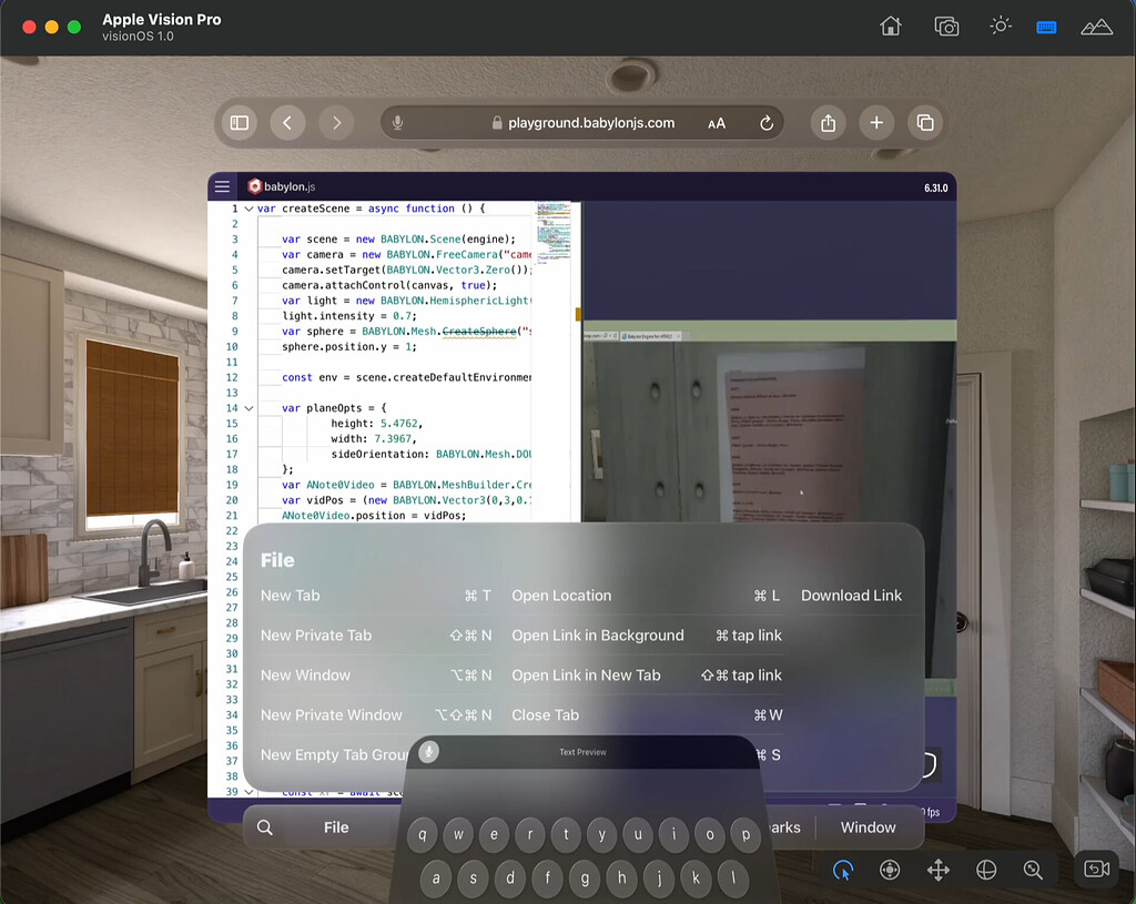 Videotextures get stuck in WebXR immersive mode in safari in Apple VisionOS simulator - Bugs ...