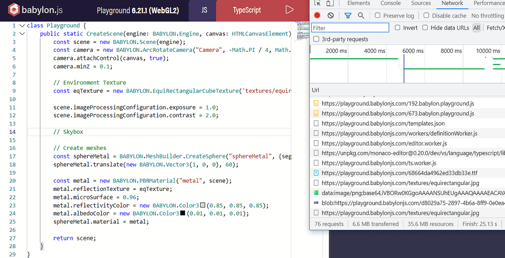 EquiRectangularCubeTexture loads the texture twice - Bugs - Babylon.js