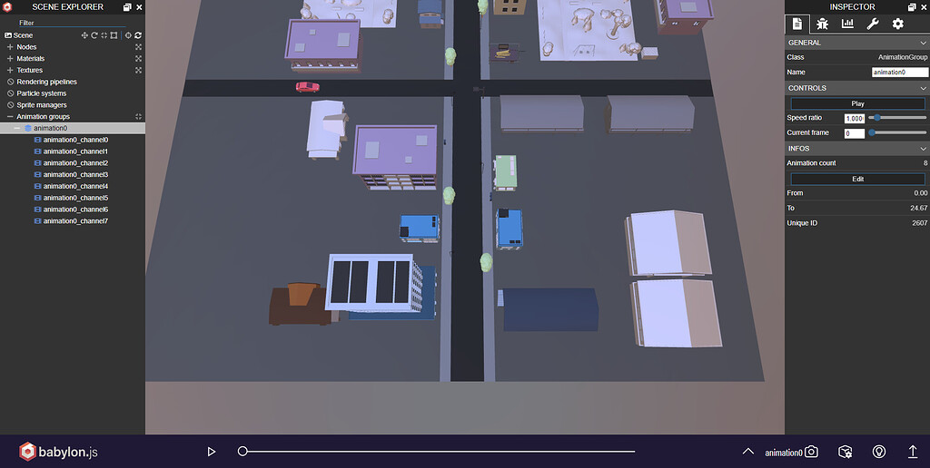 Animationgroup from imported scene glb - Questions - Babylon.js