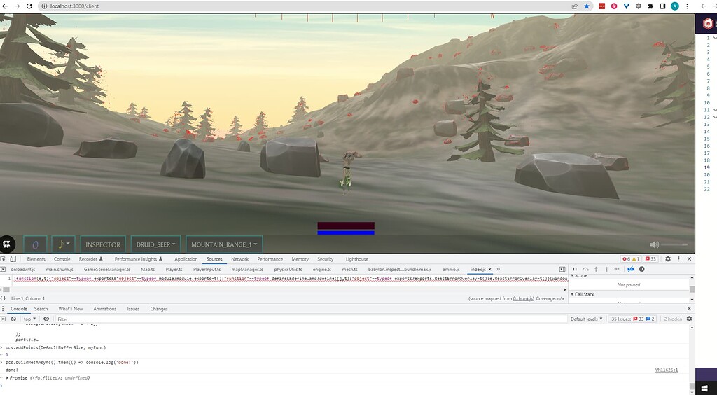 Use Ammo js debug drawer interface - Questions - Babylon.js