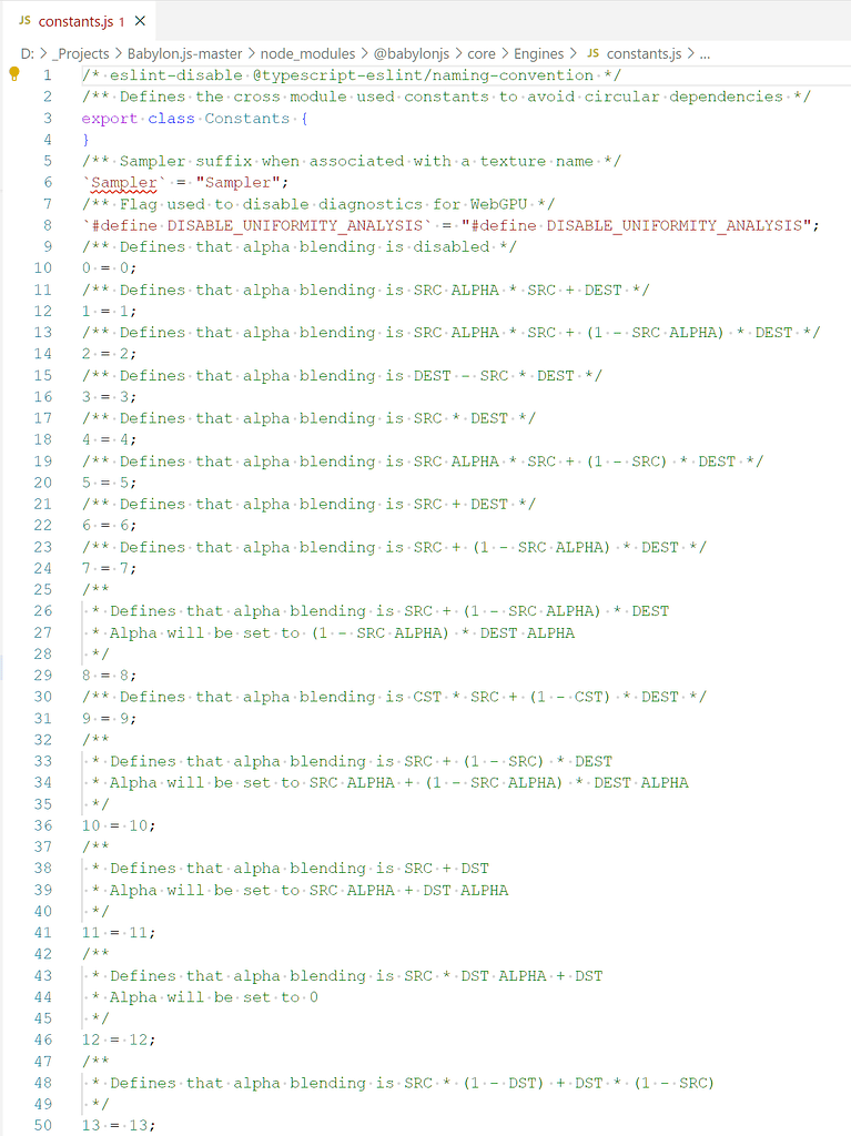 Build:es6 broken under windows 11 (Engines/constants.js) - Bugs - Babylon.js