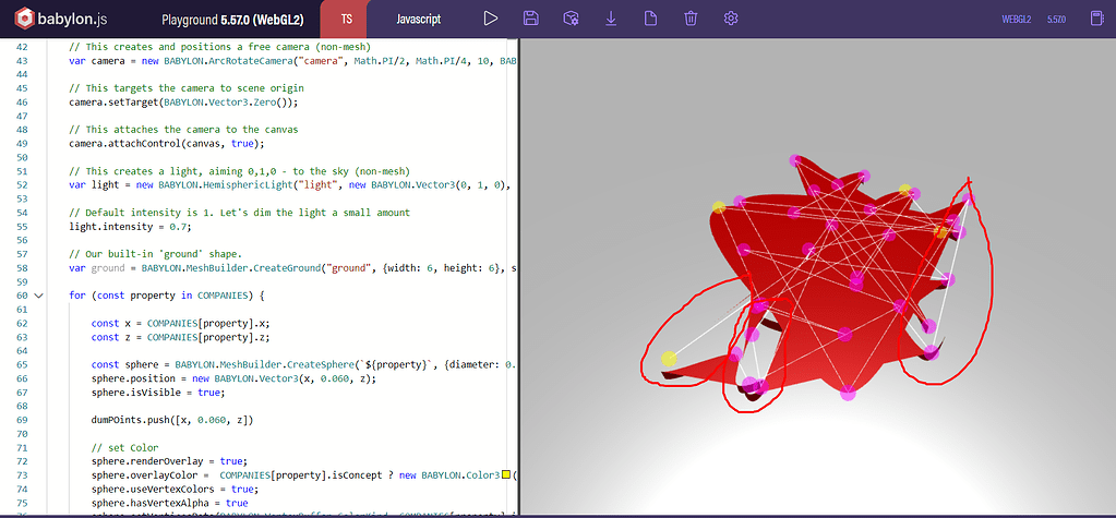 How to fill holes with color in polygon and scale them? - Questions - Babylon.js