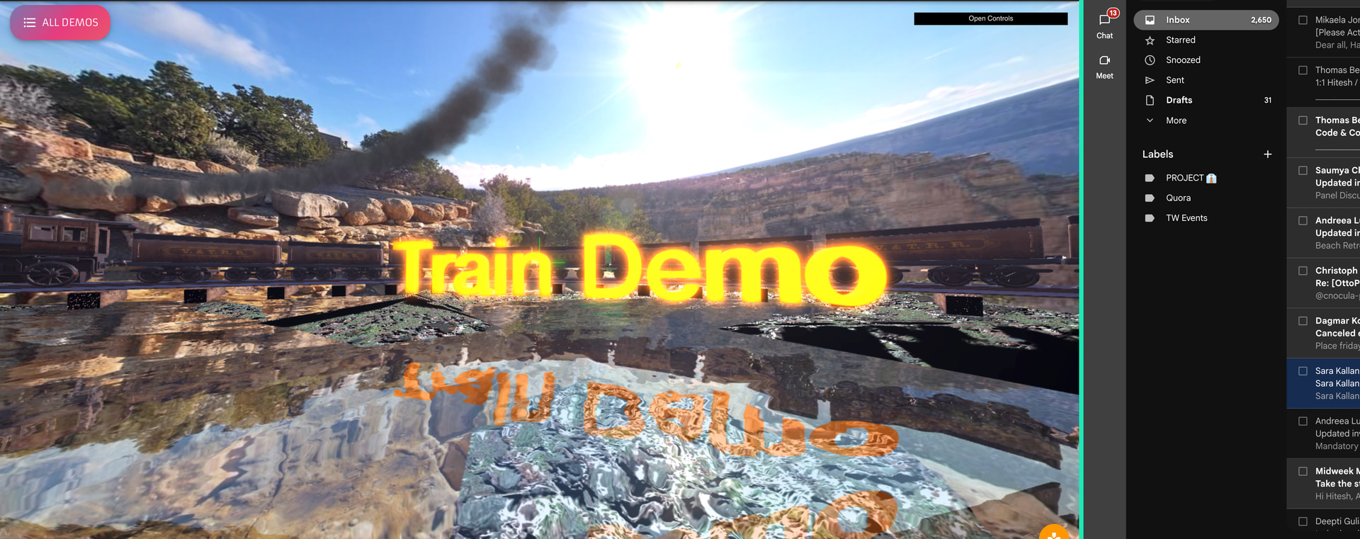 🚆 Interactive Train Demo -- Now Live - Demos and projects - Babylon.js