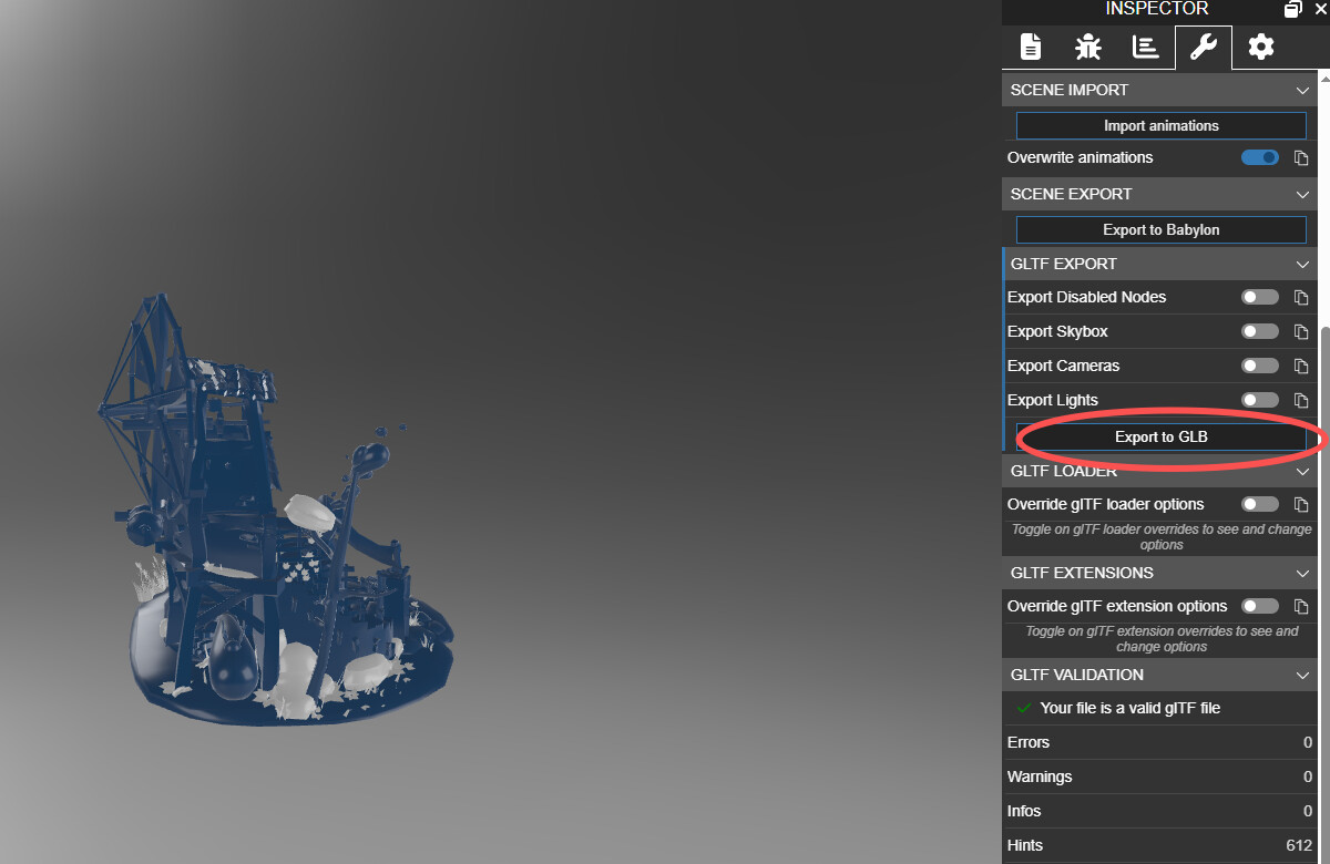 The model with texture in the gltf exporter is still a white model - Bugs - Babylon.js