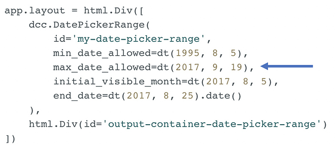 [Solved] Datepicker in Dash - Dash Python - Plotly Community Forum