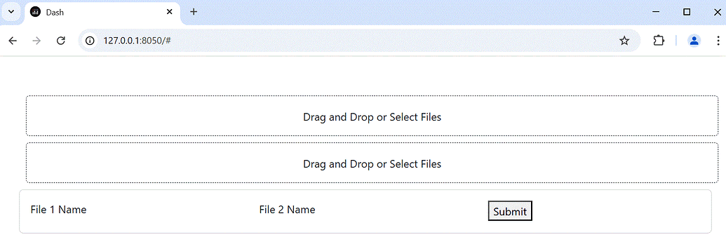How can I setup two dcc.Upload components and have two separate callbacks - 📊 Plotly Python ...