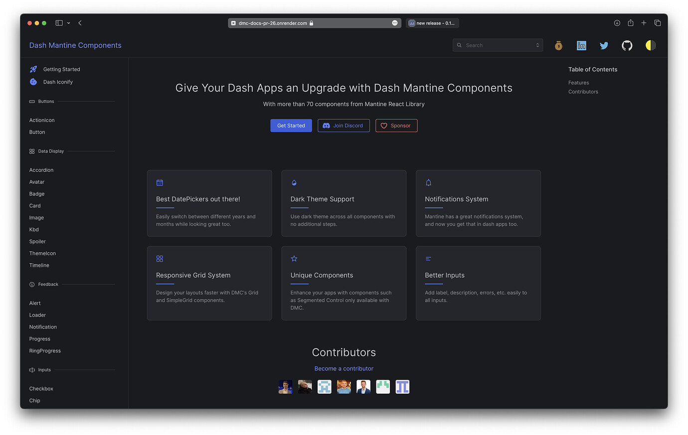 Dash Mantine Components new release - 0.11.0a0 - Dash Python - Plotly ...