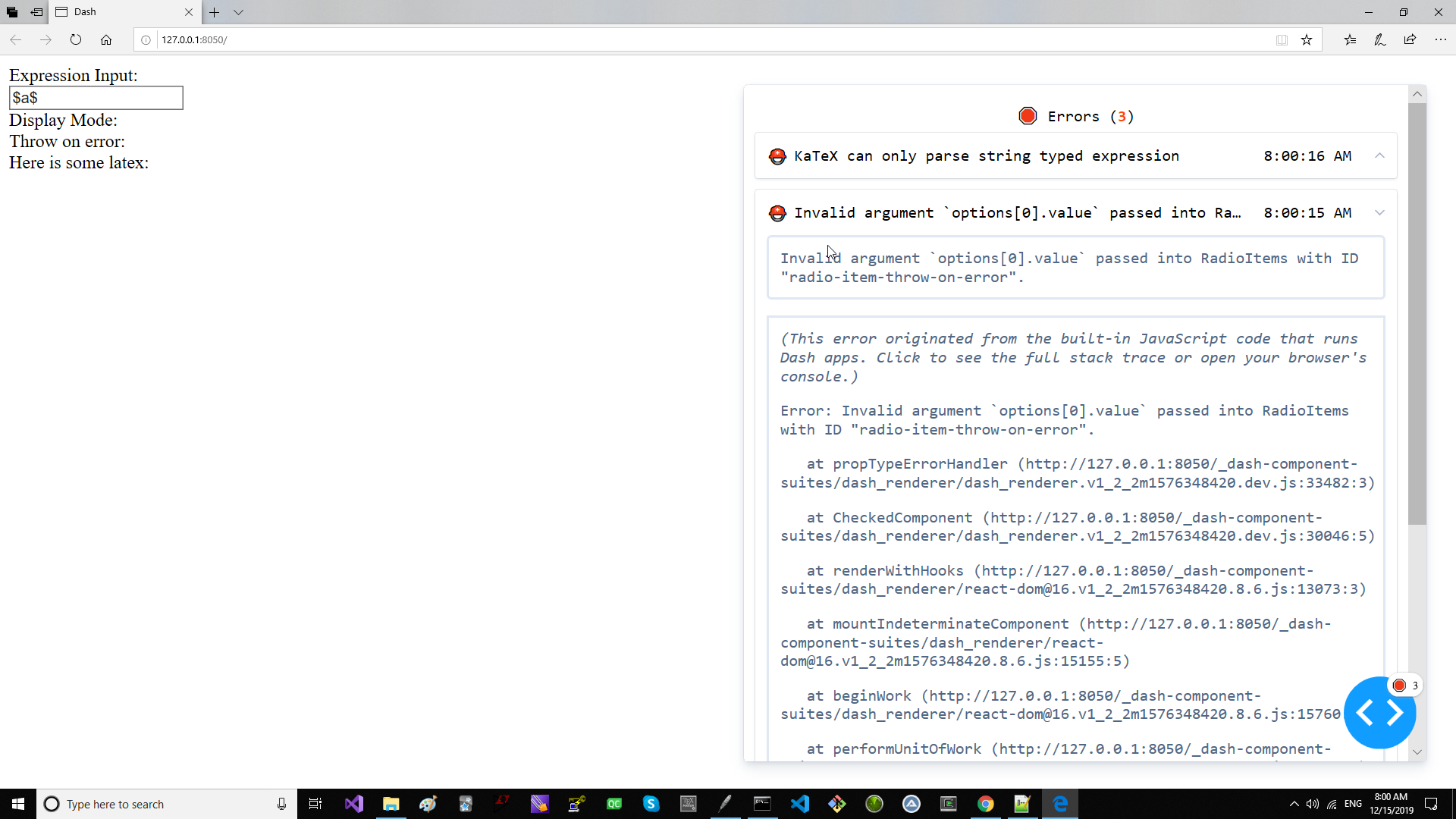 How do you get Dash exceptions to be thrown in your IDE not the browser? - Dash Python - Plotly ...