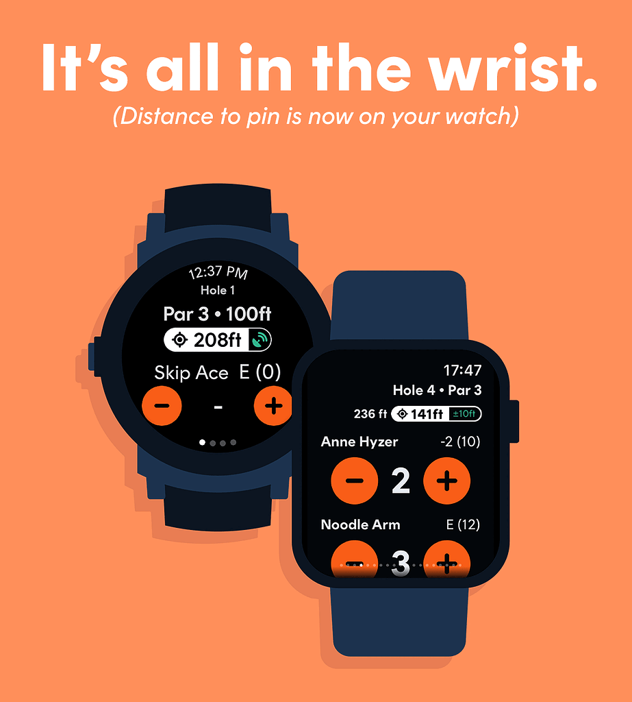 Distance to Pin: Now on your smartwatch! - News - Landing Zone • UDisc ...