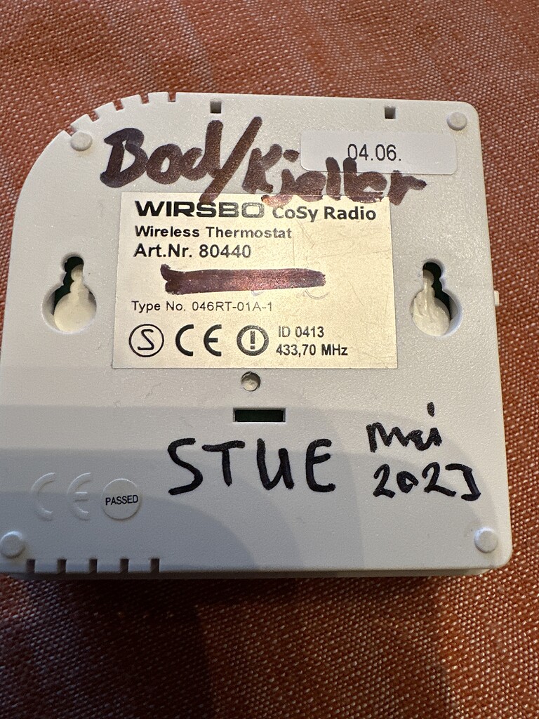 Wirsbo 433 transmitters for floor heating - Questions & Help - Homey ...