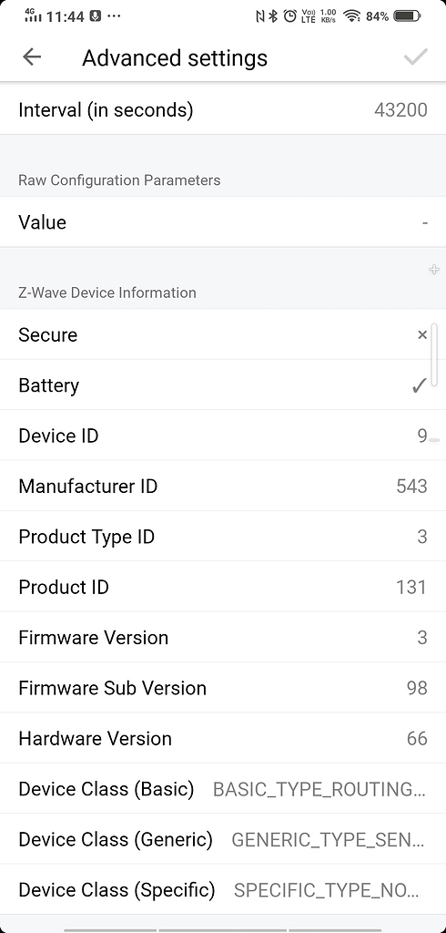 Neo PIR v2 showing as basic device. Australia Dome Pir - Questions ...
