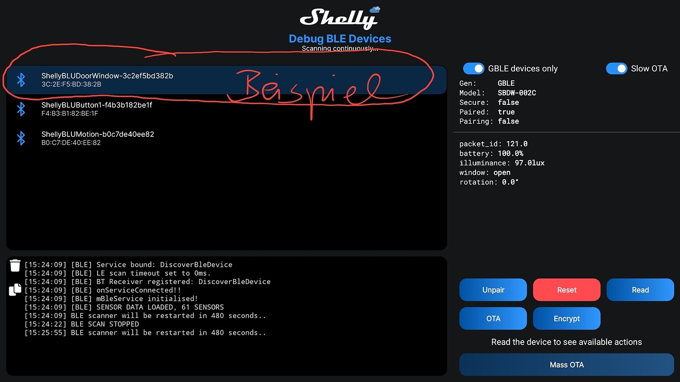 [Tutorial] Shelly Bluetooth Geräte anmelden - Geräte - Homey Community Forum