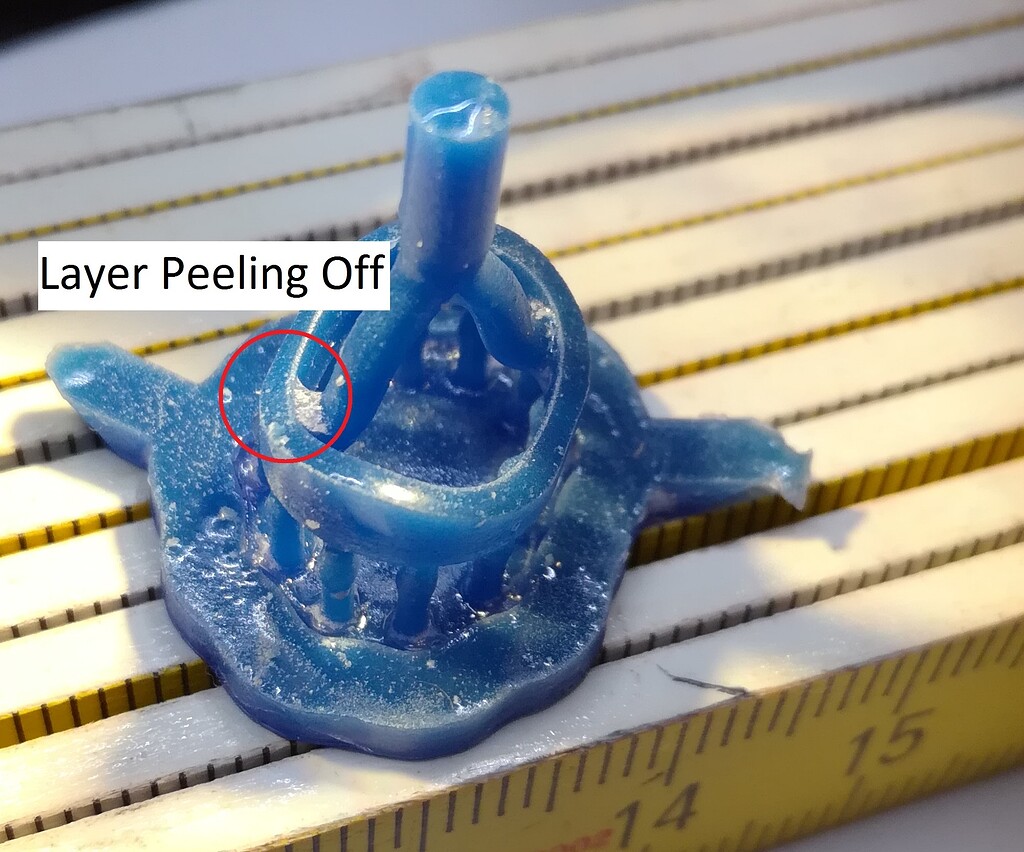 Castable V2 - Shiny Layer detaching from part - Support & Troubleshooting - Formlabs Community Forum