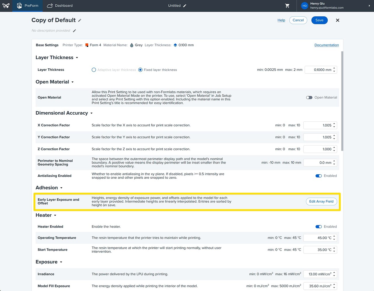 Form 4 Early Layer X/Y Offset - Elephant Foot Fix - Feature Requests & Ideas - Formlabs ...