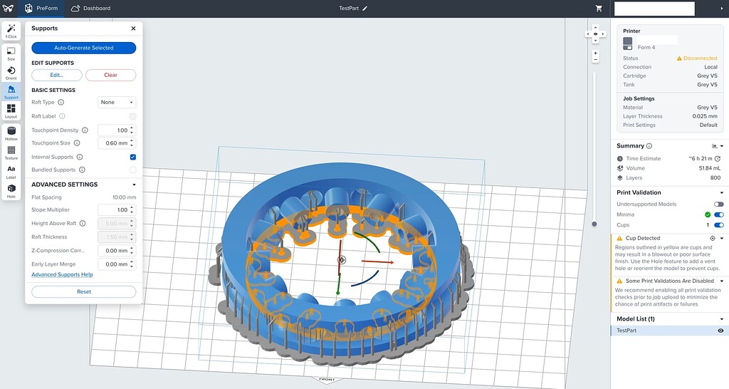 PreForm Print Time estimation in Form4 - Form 4/4B - Formlabs Community Forum