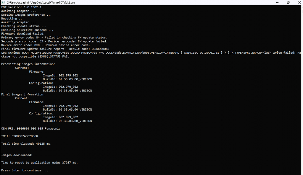EM7455B getting No Service. Windows 11 FZ-G1 - MC/EM Series - Sierra ...