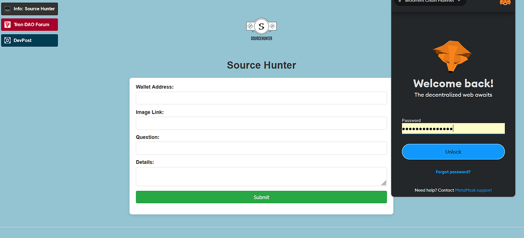 Source Hunter - Uncover the origins, fueled by curiosity - Hackathon Season 7 - TRON DAO Forum