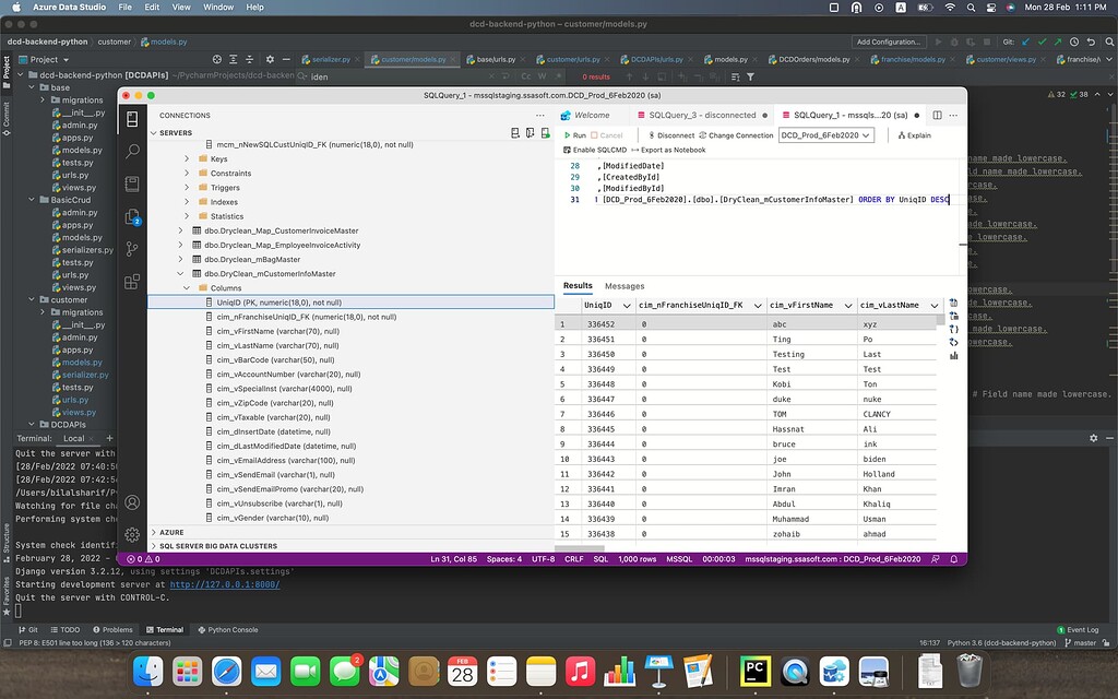 Django with MS SQL Server - Using the ORM - Django Forum