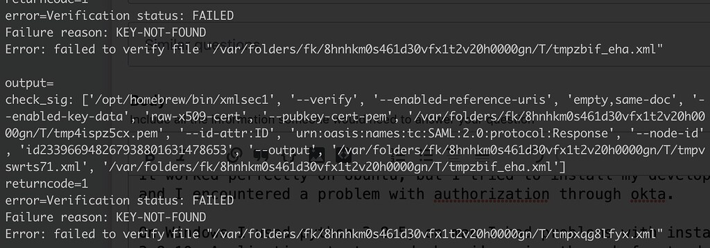 How to fix SignatureError - Failed to verify signature on Mac? - Mystery Errors - Django Forum