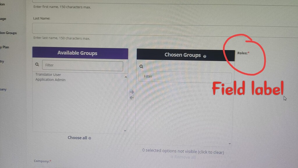 Label not rendering above field. - The Admin - Django Forum