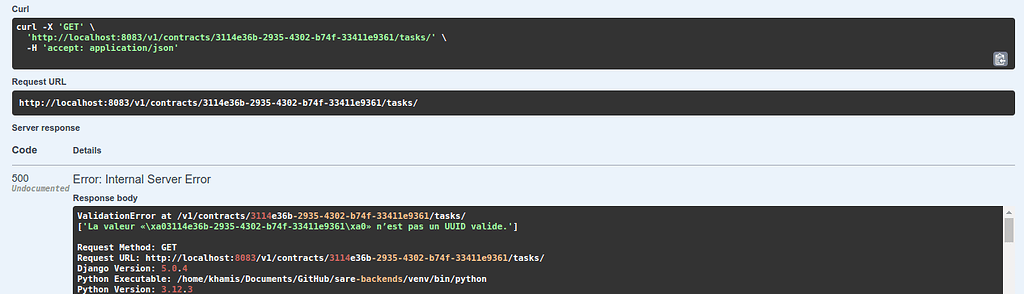 Handle invalid UUID value with django and django-rest-framework - Using ... Handle invalid UUID value with django and django-rest-framework - Using ...