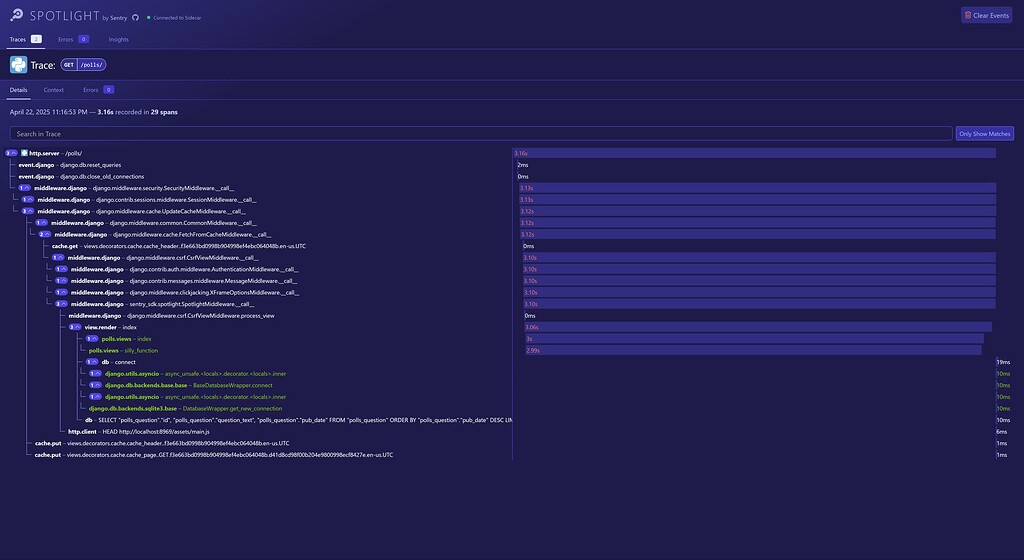 Feedback: Debugging Django with Spotlight - Show & Tell - Django Forum