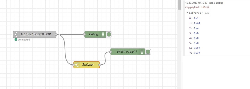 Switch node with HEX input - General - Node-RED Forum