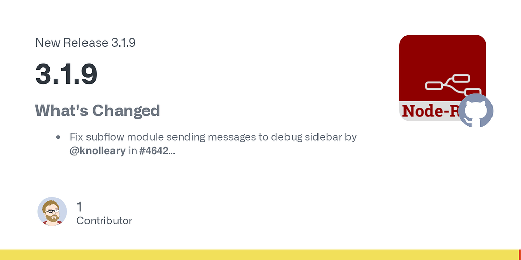 🎉 Node-RED 3.1.9 released - News - Node-RED Forum