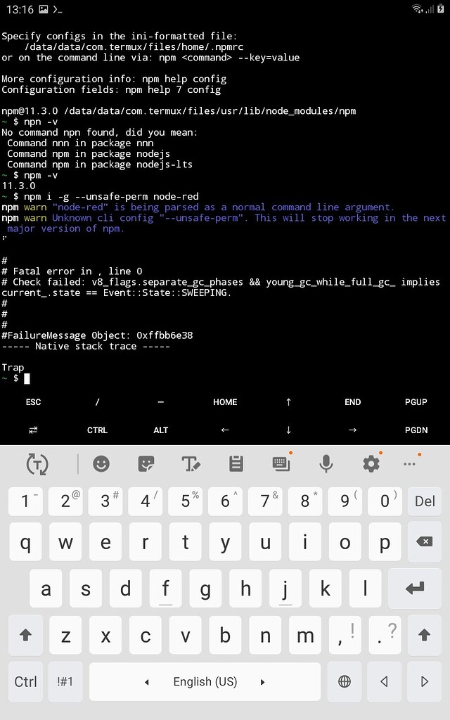 Unable to install Node-Red on Android device - General - Node-RED Forum