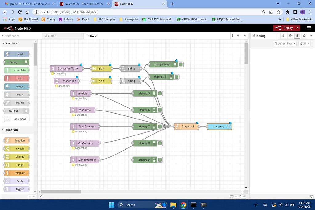 How to send MQTT node data (integers & string) to a table in postgres ...
