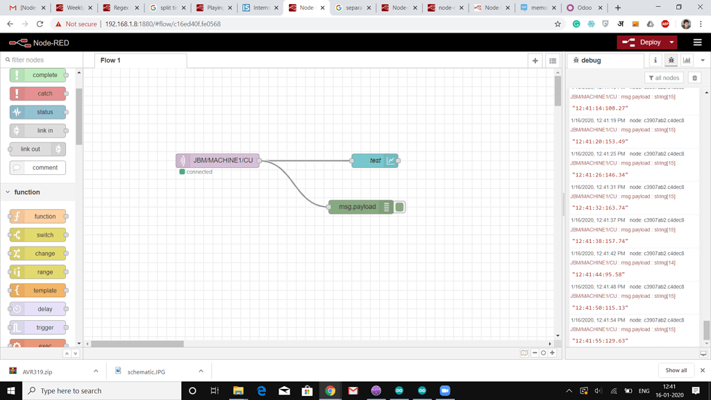 Separate time stamp and payload from string - General - Node-RED Forum