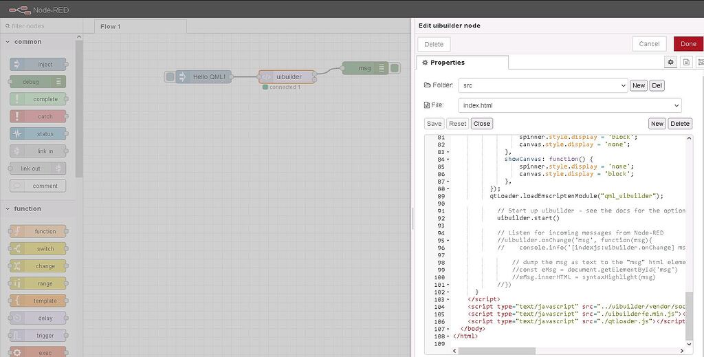 Qt/qml frontend with uibuilder - General - Node-RED Forum